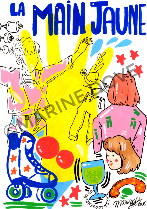 Main Jaune - Marine Dove - Affiche